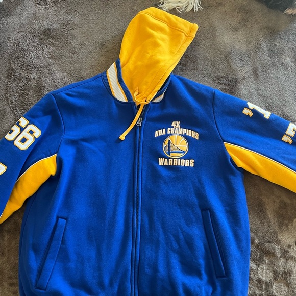 NBA | Jackets & Coats | Nba Blue And Yellow Quilted Jacket Euc | Poshmark
